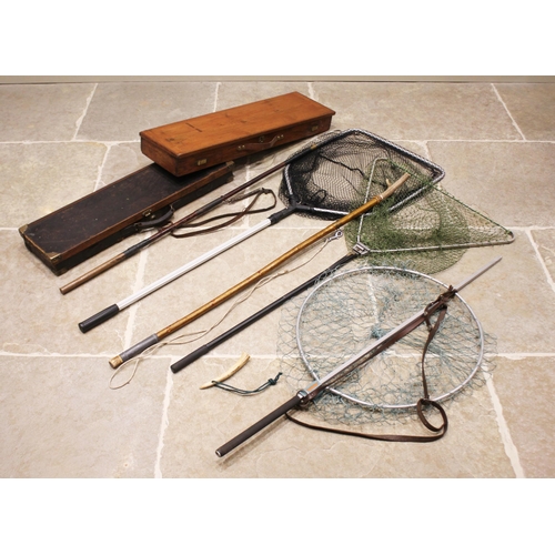 SPORTING INTEREST: An antler handled fishing staff with waist cord ...