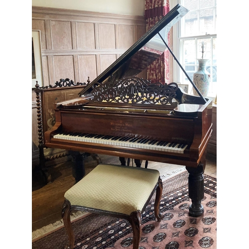 A Steinway & Sons Grand Piano, overstrung scale Pat December 20 1859 ...