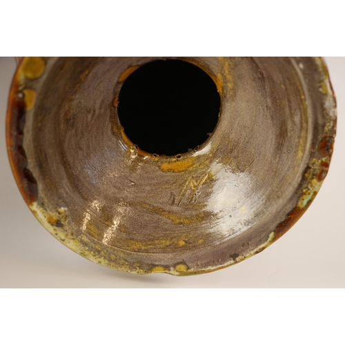 A David Eeles (British, 1933-2015) studio pottery vase, of ovoid form ...