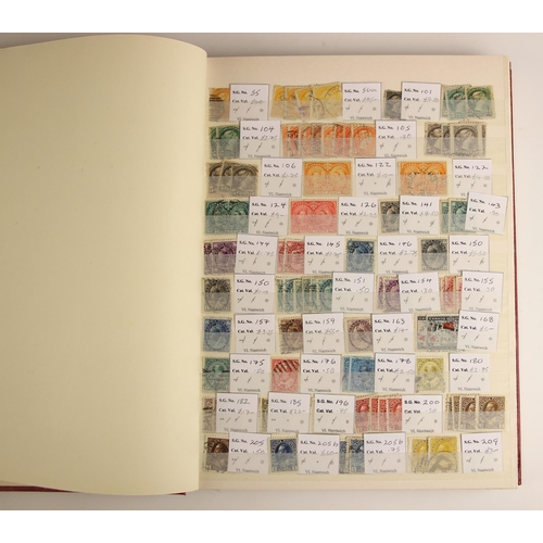 A large quantity of mint and used stamps in dealer stock books, Great ...