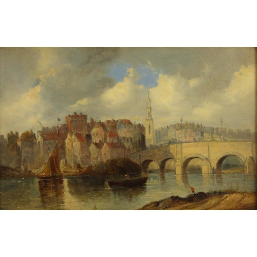 Circle of Alfred H. Vickers (British, 1834-1919), 'On The River Aire ...