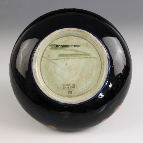 A Moorcroft vase in the Pomegranate pattern, late 20th century, of ...
