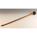 A Zulu knobkerry [knobkerrie] fighting stick or club, late 19th or ...