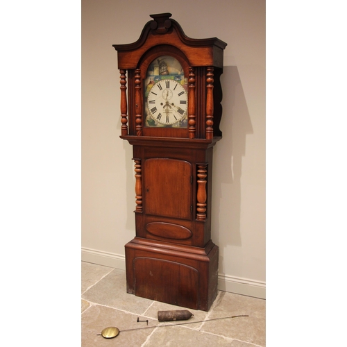 A mid to late 19th century mahogany cased longcase clock, signed J ...