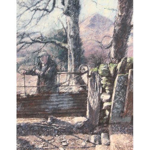 Keith Bowen (British, b.1950), 'Sheepfold Wernlas Deg', Oil on canvas ...