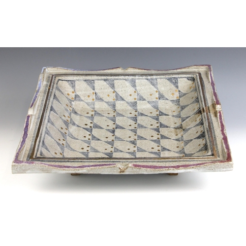 A Richard Green studio pottery shallow centre bowl of large proportions ...