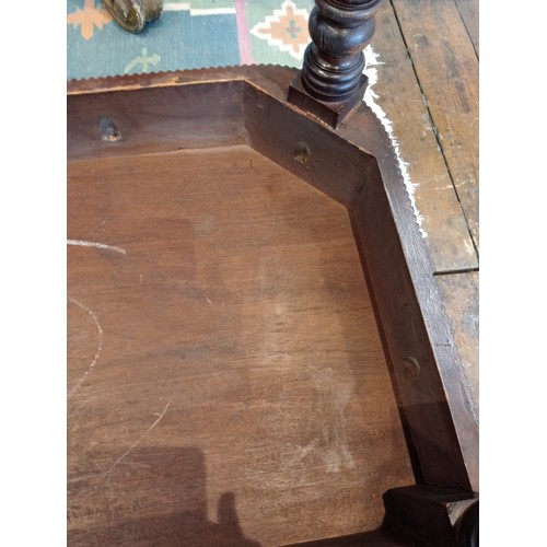 An early 19th century mahogany 'D' end table, in the manner of Gillows ...