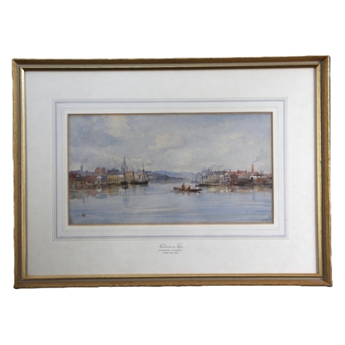 Edward Tucker (exhib. 1849-1873), Newburn-on-Tyne, Watercolour on paper ...