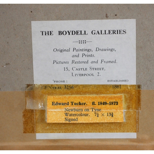 Edward Tucker (exhib. 1849-1873), Newburn-on-Tyne, Watercolour on paper ...