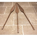 Three Tribal Oceanic paddles, 20th century, each shaft handle leading ...