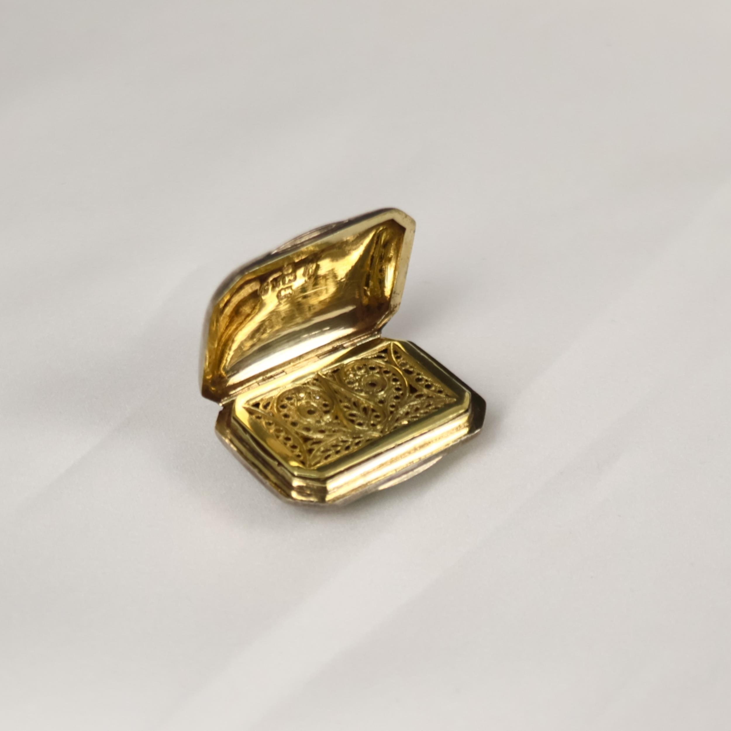 A George III silver vinaigrette, possibly Thomas Wilmore, Birmingham ...