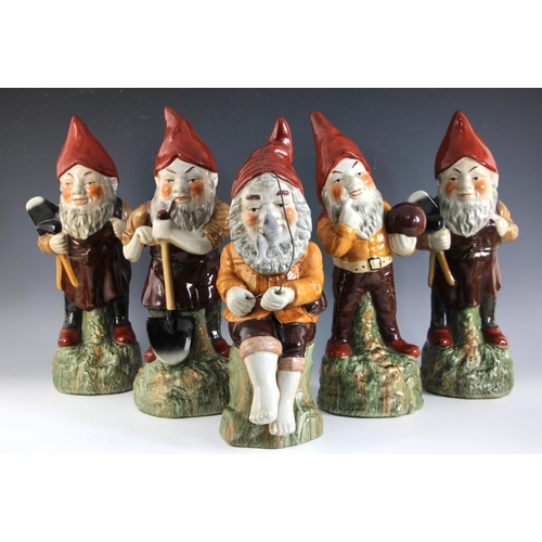 Five German Phillip [Philipp] Griebel glazed earthenware Gräfenroda ...