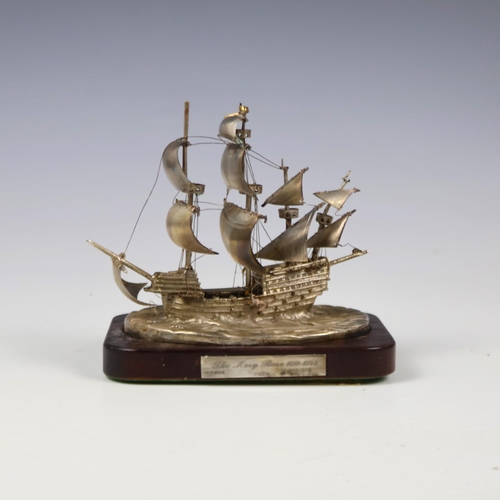 A limited-edition silver model of The Mary Rose, Ammonite Ltd ...
