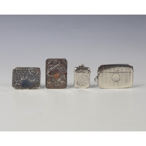 An Edwardian silver stamp holder, Ahronsberg Brothers, Birmingham 1909 ...