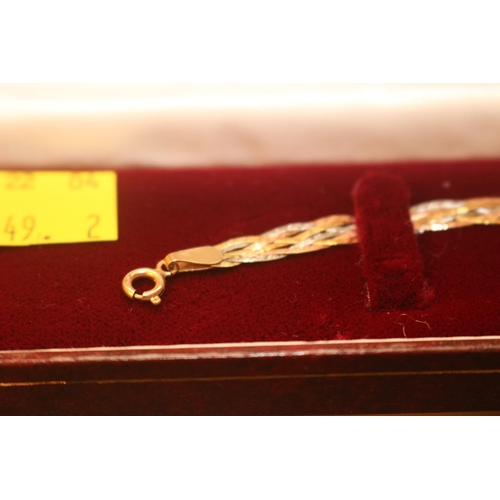 ELIZABETH DUKE HALLMARKED - 9CT GOLD BRACELET - 2.1GMS TOTAL