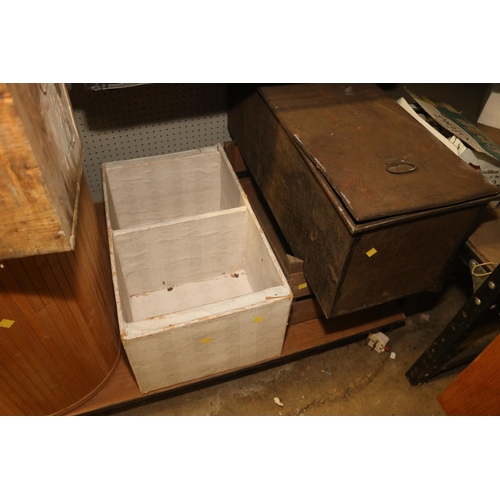 VINTAGE JOHN MORRELL LARD BOX - 3 BOXES & LINEN BIN