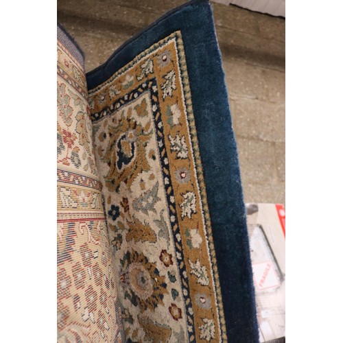 Large blue patterned rug