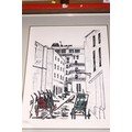 Framed picture, signed Paula Blake 70 'Billingsgate'