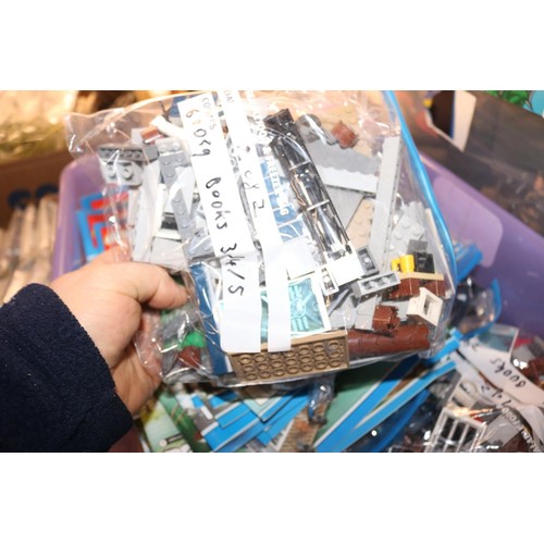Large box of Lego sets, all complete in bags with instructions