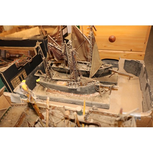 4 scratch built model boats