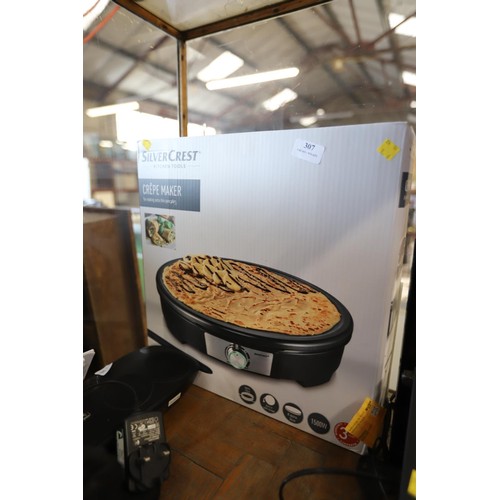 Silver Crest crepe maker - warranted until 12 noon Tuesday following ...
