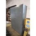 Double door steel cabinet with two shelves