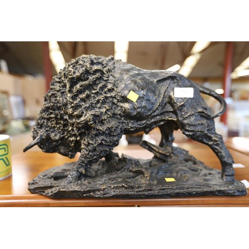 Reproduction buffalo figure