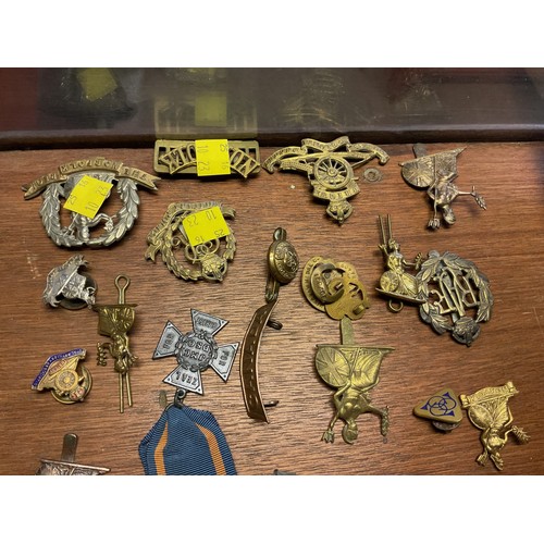 Qty of military badges, etc