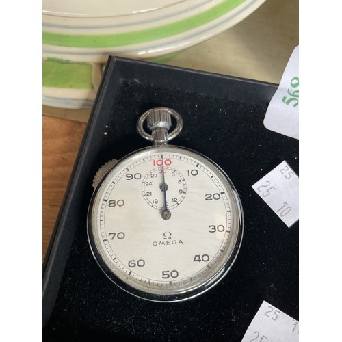 Omega fly back 1-100 second stopwatch