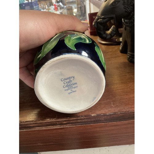 Country Craft vase designed by Anne Rowe - Moorcroft artist