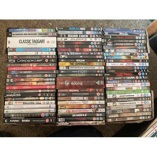 6 boxes of DVDs
