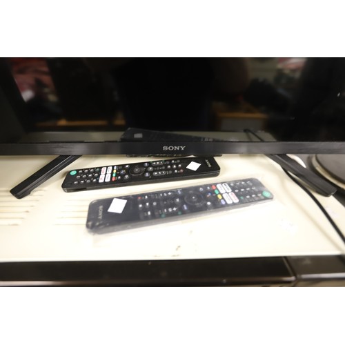 Sony TV with 2 remotes - warranted until 12 noon Tuesday following the ...