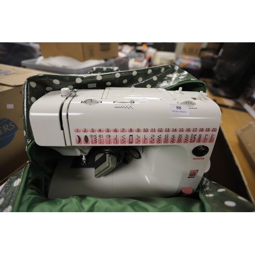 Toyota sewing machine with accessories - warranted until 12 noon ...