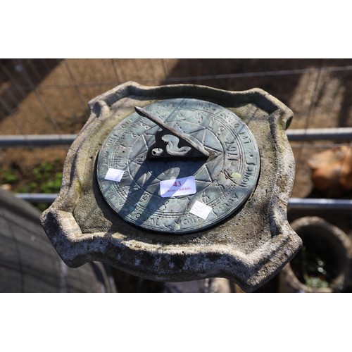 Concrete sundial