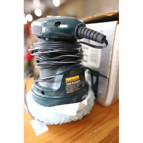 12v Halfords polisher & wallpaper stripper - warranted until 12 noon ...