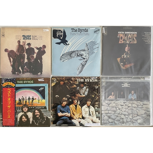 THE BYRDS - UK, US AND REST OF WORLD LPS. Fifteen assorted Byrds LPs to ...