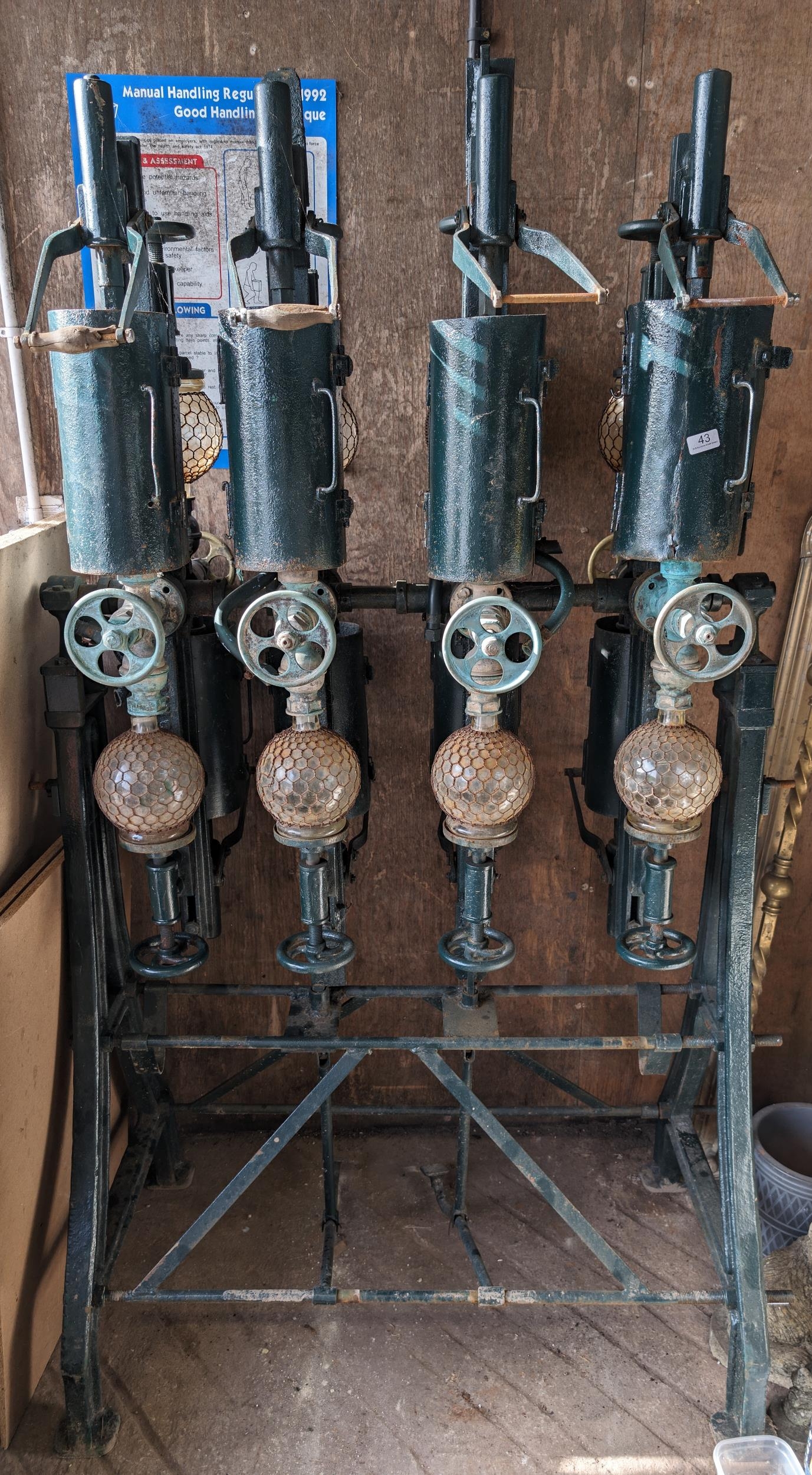 Antique Breweriana F. Valentin France Cast Iron Champagne Bottling ...