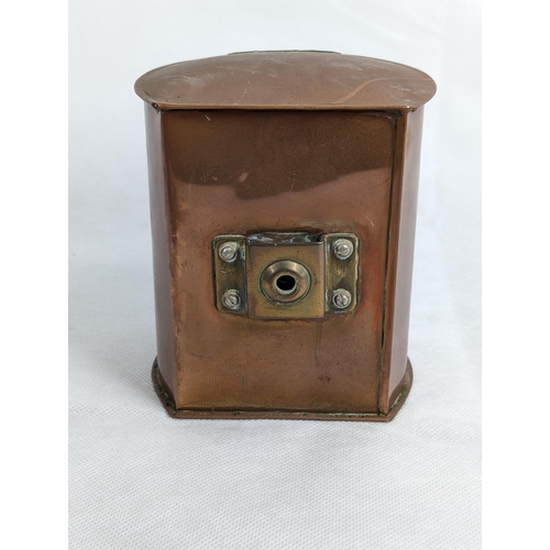 Simpson Lawrence of Glasgow Copper Masthead Lamp 5.5x6"