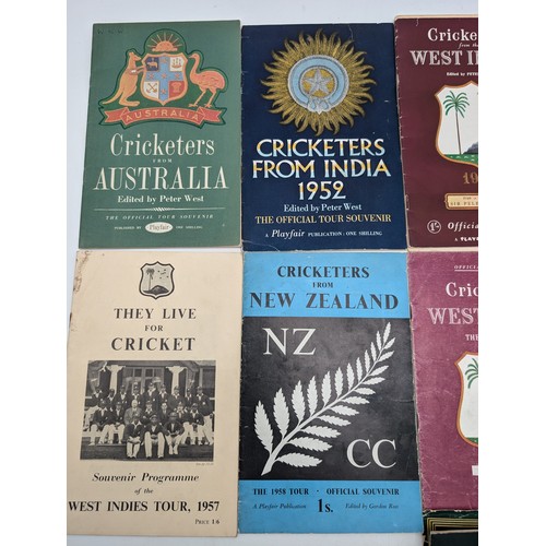 Group (11) 1950s Cricket Tour Programmes, Overall Good