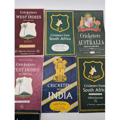 Group (11) 1950s Cricket Tour Programmes, Overall Good
