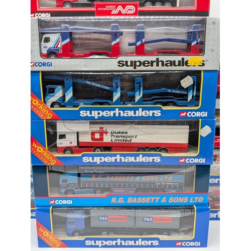 Group (16) Corgi Superhauler Diecast Lorries in Original Boxes