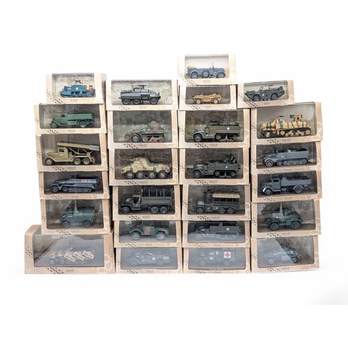 Group (25) Atlas Editions Military Diecast Vehicles In Original Boxes