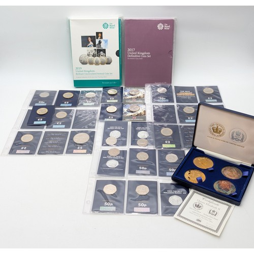Royal Mint; 2017/2019 Coin Sets, Definitive Coin Set & Annual Coin Set ...
