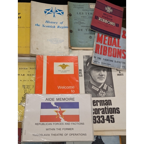 A collection of military and wartime books, pamphlets and ephemera ...
