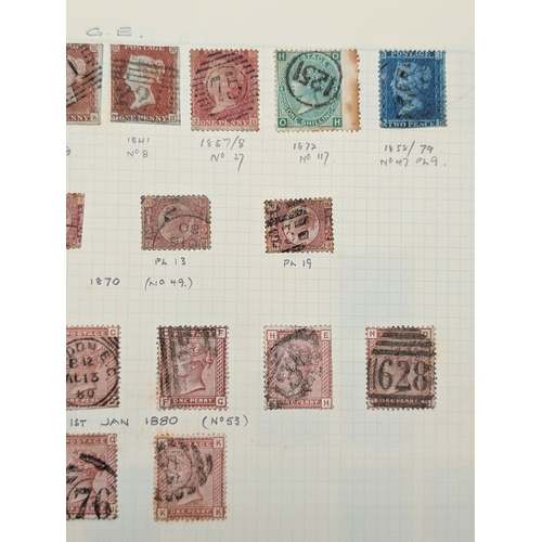 World Stamp Collection in Album, including Great Britain Line-Engraved ...