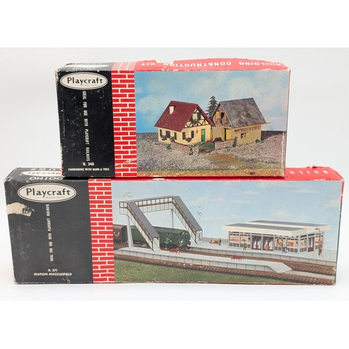 Two Boxed Playcraft OO Gauge Railway Building Kits, comprising B.348 ...