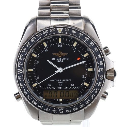 Breitling - Navitimer 3100 Pluton Ana-Digi Quartz Watch, ref. 80 191