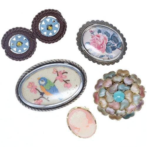 Vintage Jewellery Collection inc. Rolled Gold, TLM, Cold Enamel ...