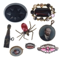 Antique Jewellery Collection incl. Victorian, Mourning, Hand Painted, Agate