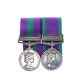 ER II GSM Cyprus-CSM South Arabia Medal Pair, Mounted.